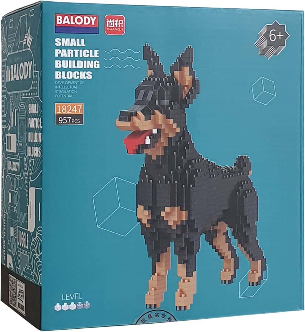 Dobermann - NanoBlocks - 957 stukjes - De Spellenhoorn
